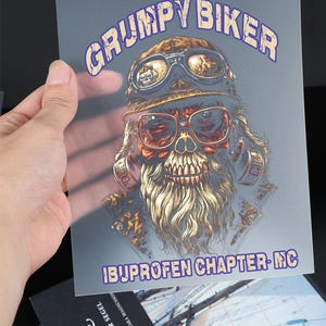 Png Grumpy Old Bikers Club Ibuprofen CHAPTER MOTORCYCLE CLUB Png ...