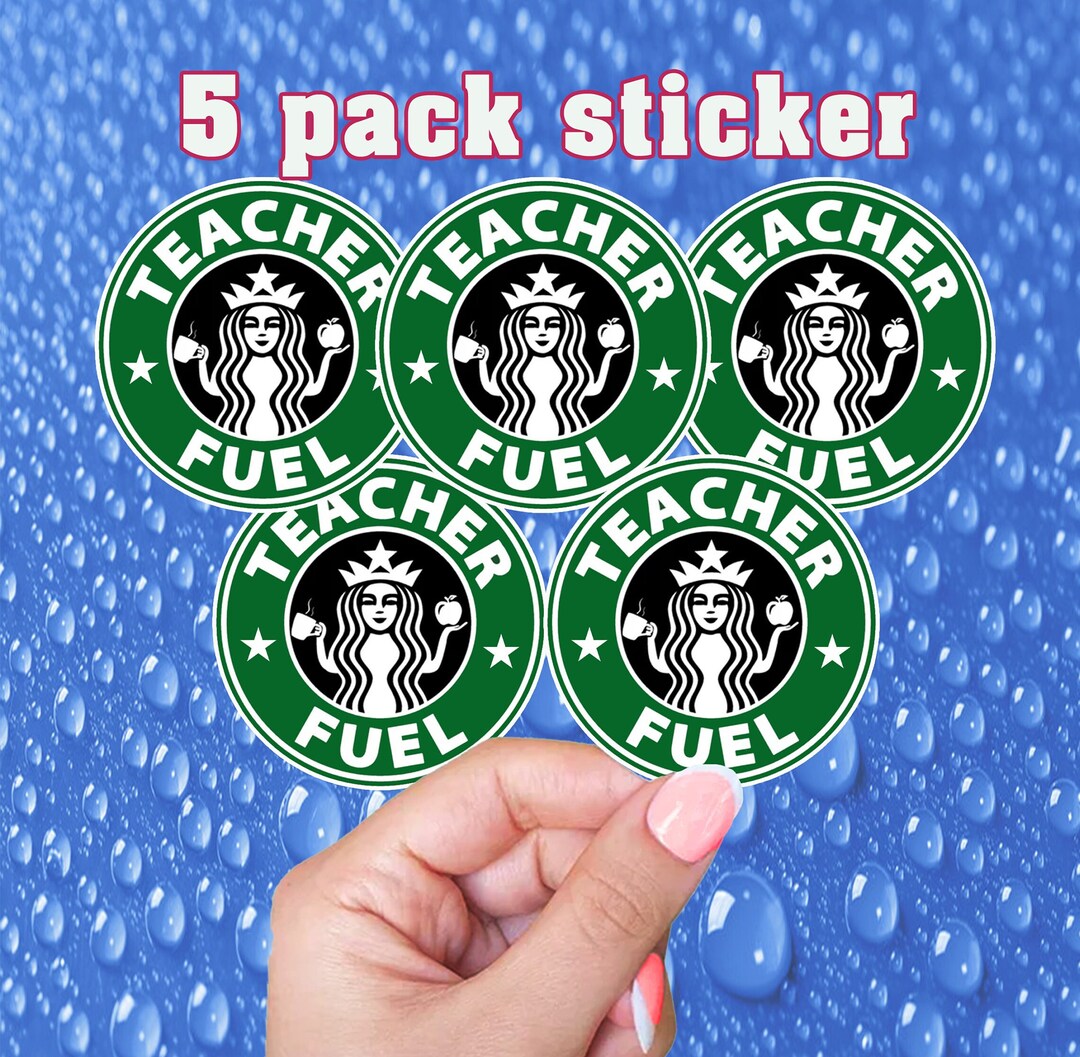 5 Teacher Appreciation Sticker, Teacher Fuel Vinyl Sticker, Teacher ...