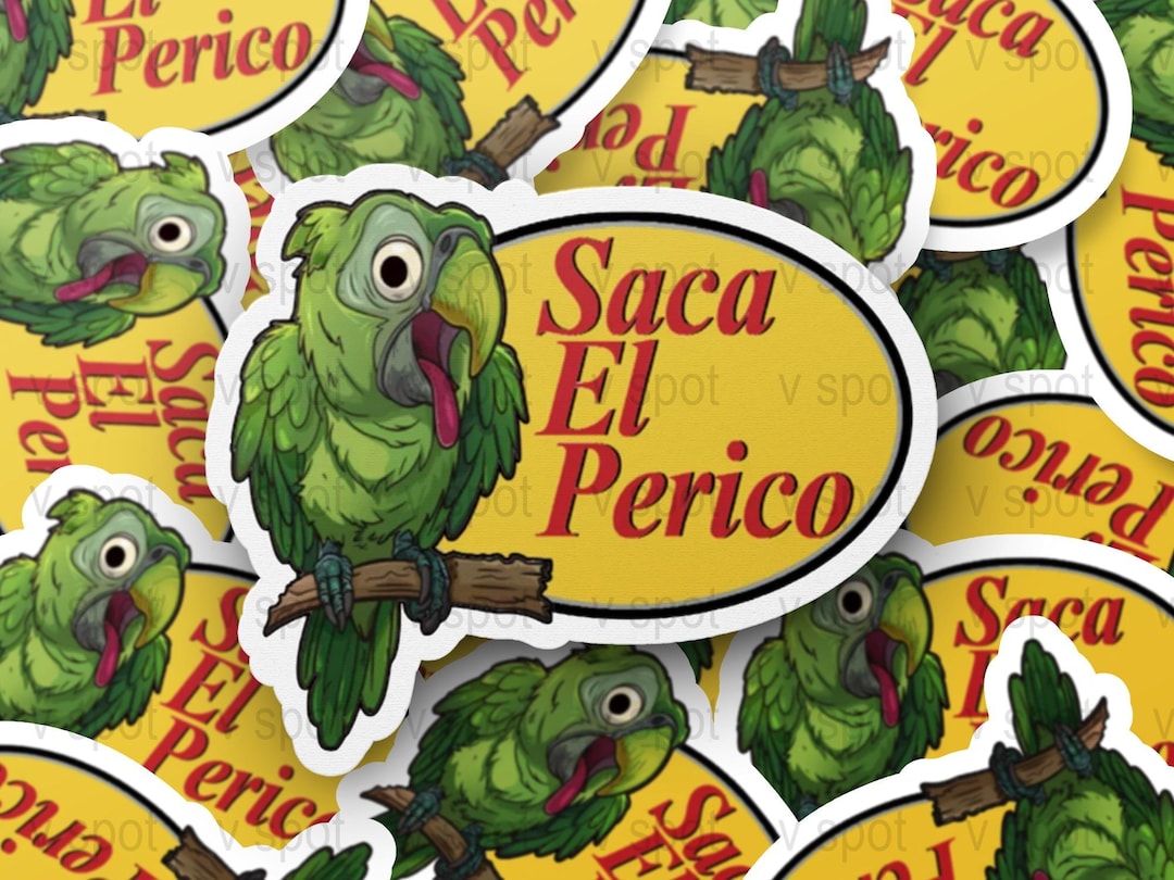 Saca El Perico Digital Image, Funny Parrot Art, Digital Download, Green ...