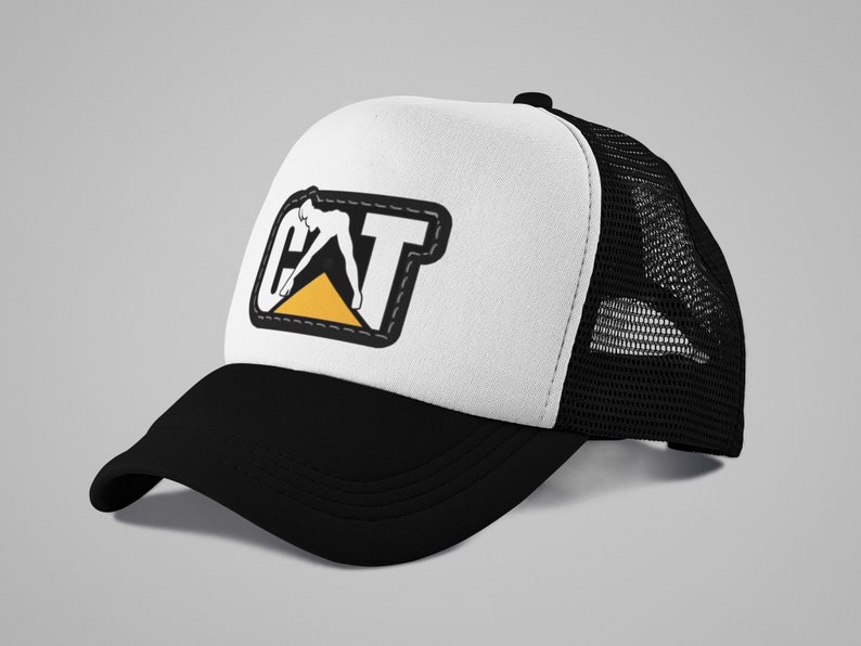 Cat Caterpillar Hat Printed Cat Stripper Trucker Hat Mesh Snapback ...