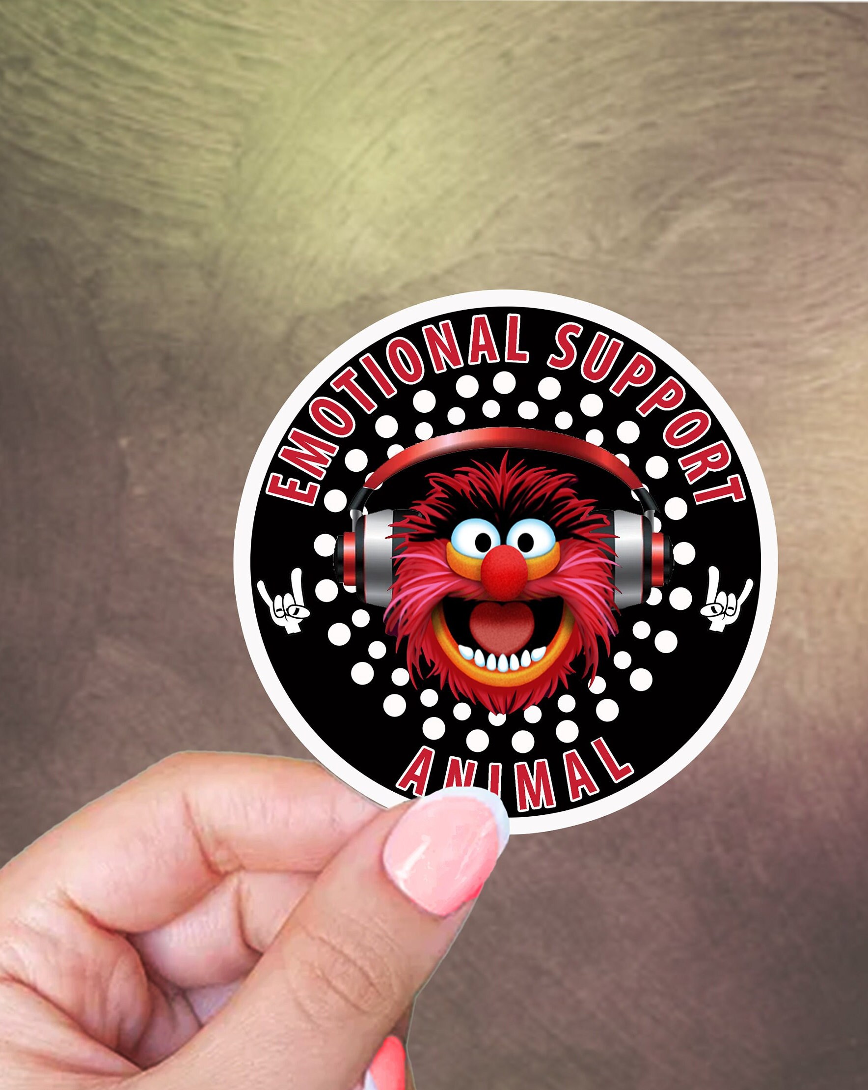 Emotional Support Animal STICKER Decal Die-cut Vinyl - Etsy