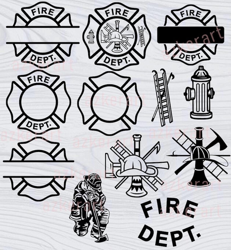 Fire Dept Svg, , Maltese Cross , Fireman, Fire Department Fighter ...