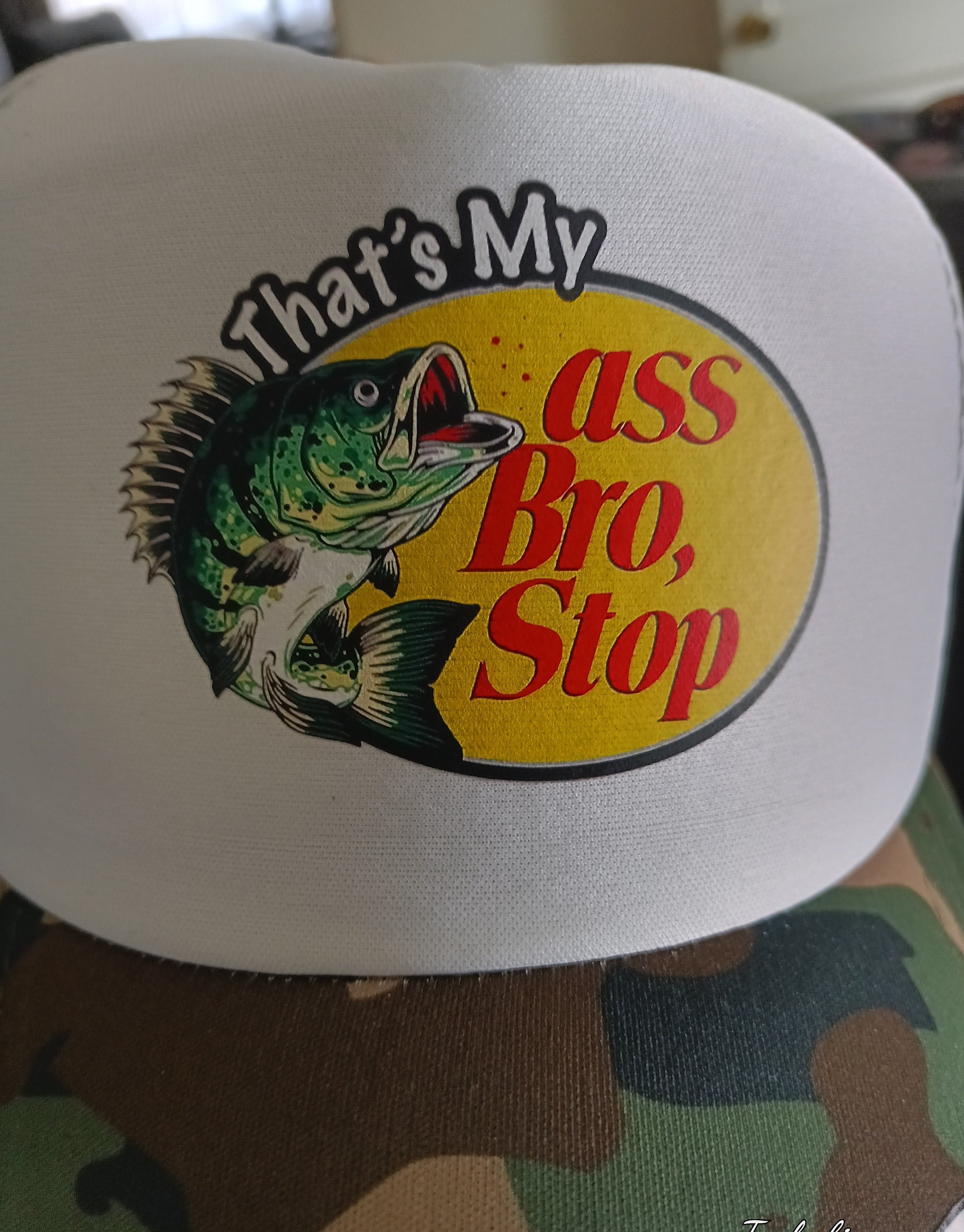 Hat That's My Ass Bro Stop Trucker Hat Mesh Hat Adjustable Snap Back ...