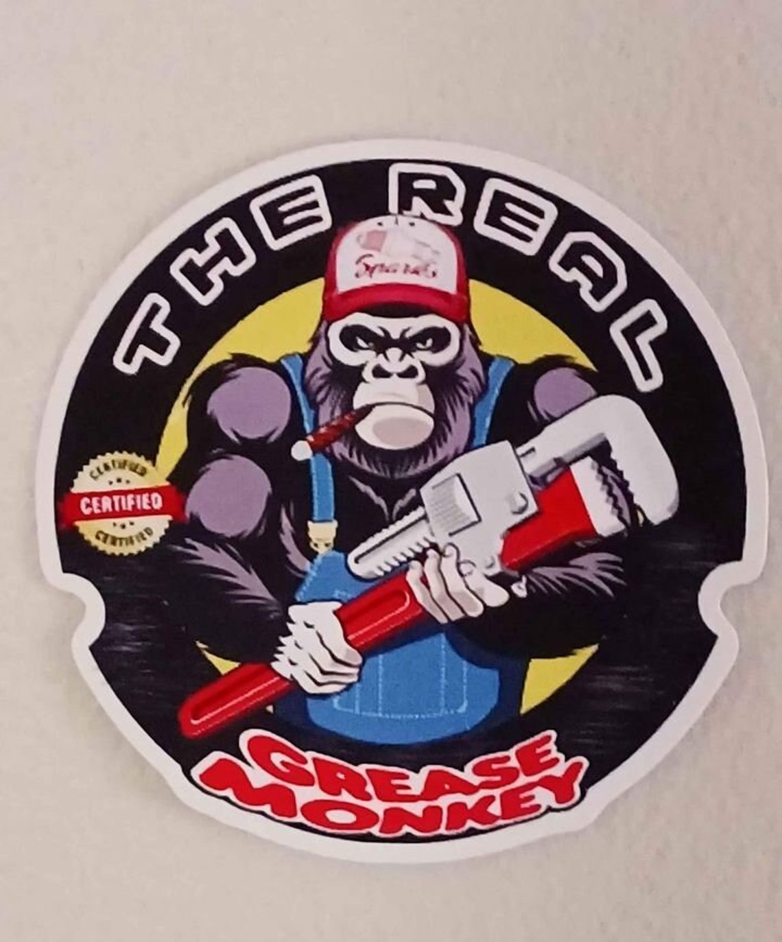 Grease Monkey the Real One. Tool Box Sticker Decals. Laptop Sticker ...