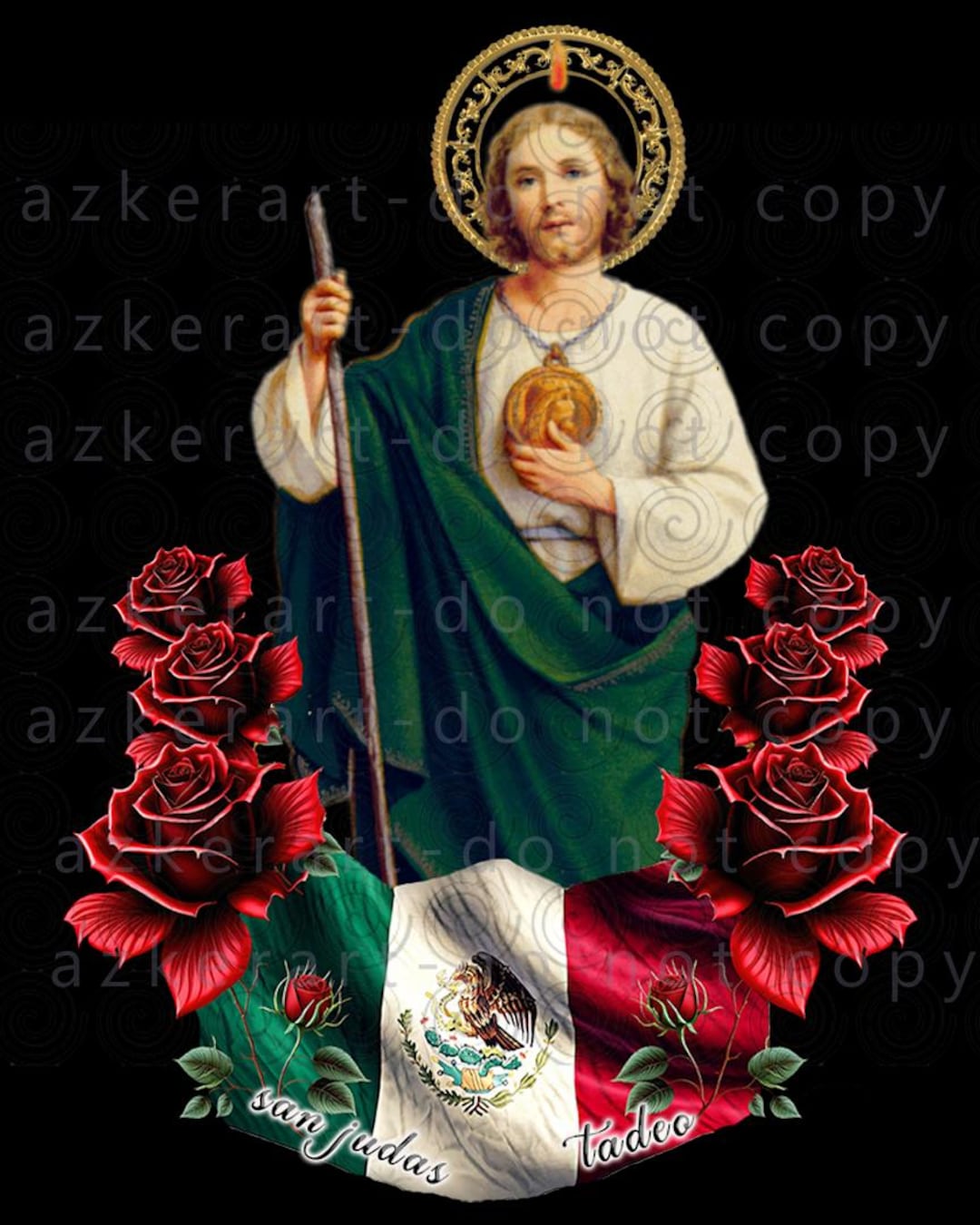 San Judas Tadeo Design PNG DTF, San Judas Tadeo Sublimation, San Judas ...