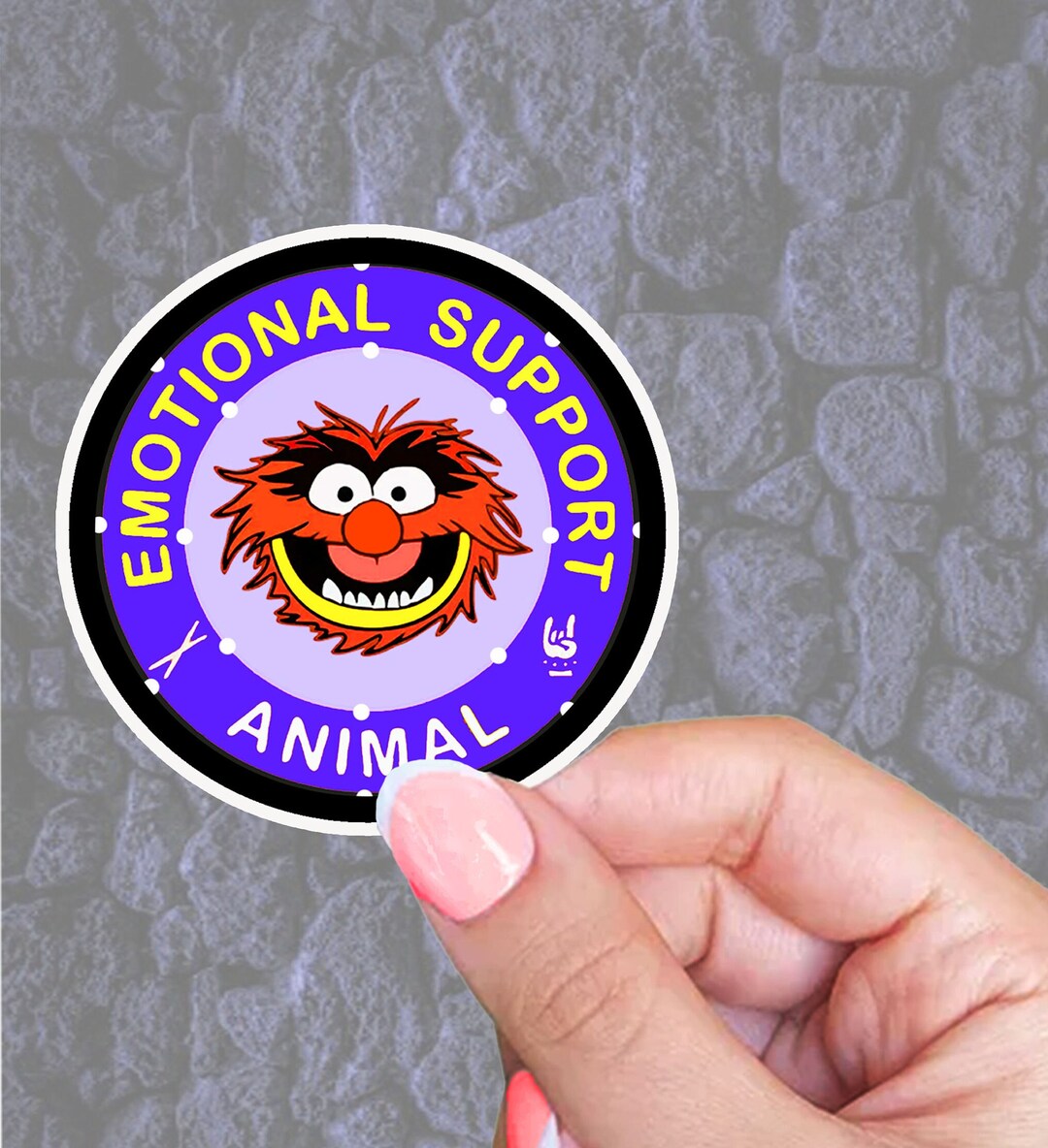 Emotional Support Animal * STICKER Digital * Die-cut | Vinyl | Decal ...
