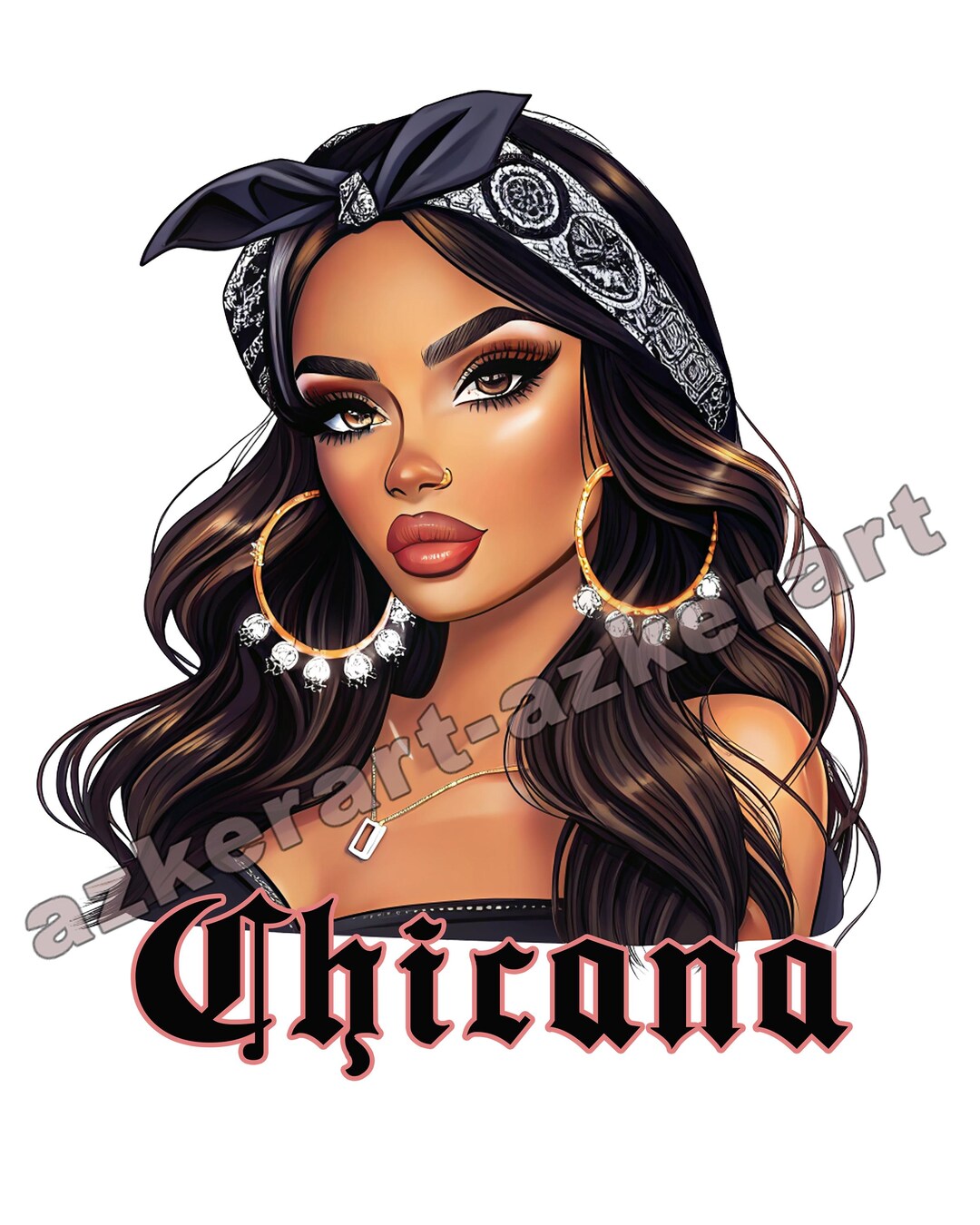 Chicana Clipart, TRANSPARENT PNG, Chicano Woman Png, Latina Woman Png ...