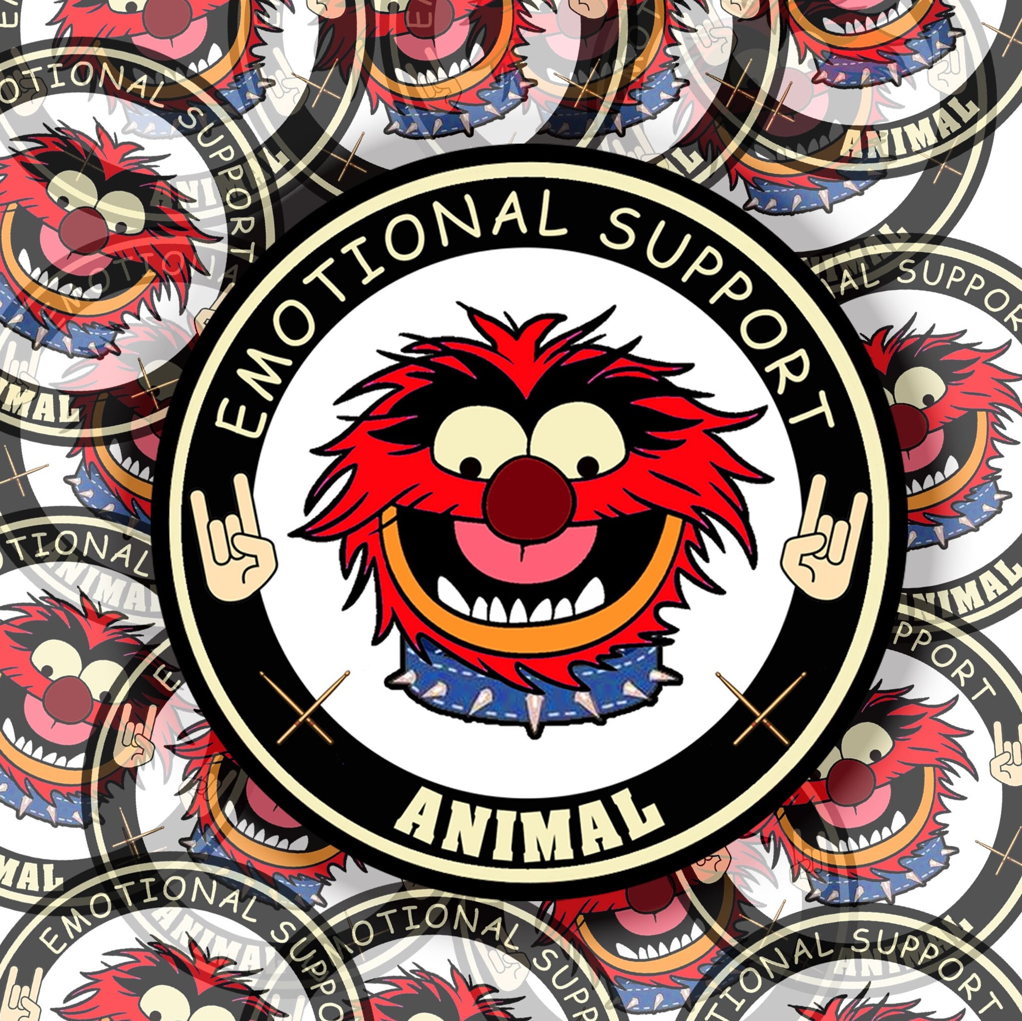 Animal the Muppet Sticker,decal Inspired Vinyl Sticker,tumbler Sticker ...