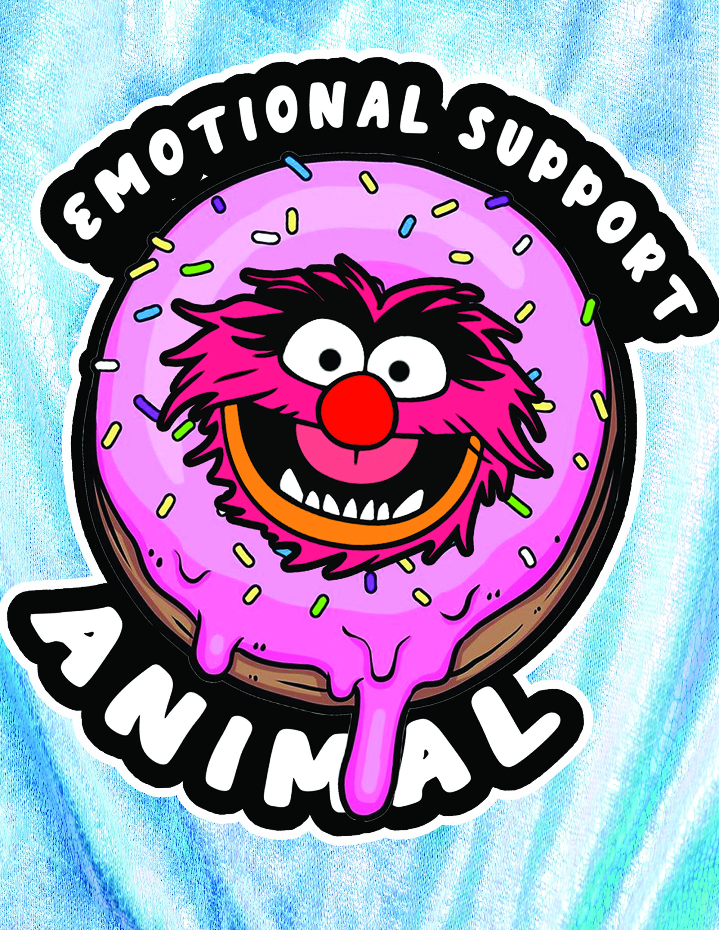 Emotional Support Animal STICKER Muppets Die-cut Vinyl - Etsy