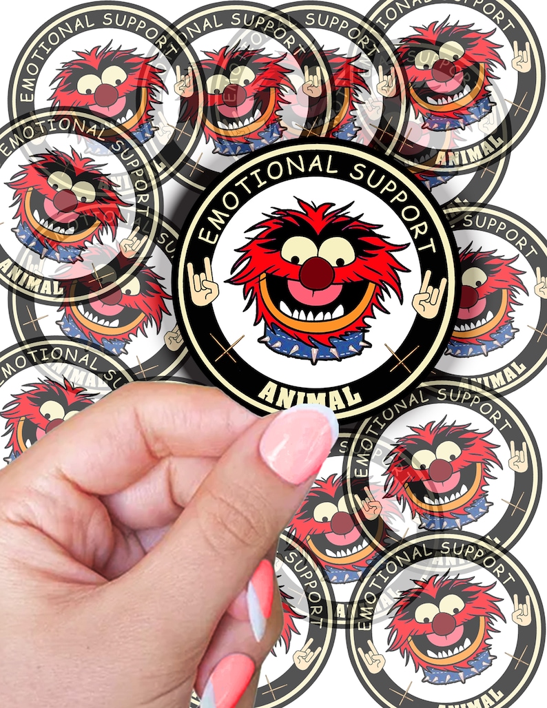 Animal the Muppet Sticker,decal Inspired Vinyl Sticker,tumbler Sticker ...