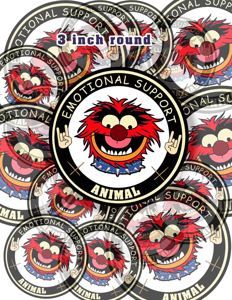 Animal the Muppet Sticker,decal Inspired Vinyl Sticker,tumbler Sticker ...