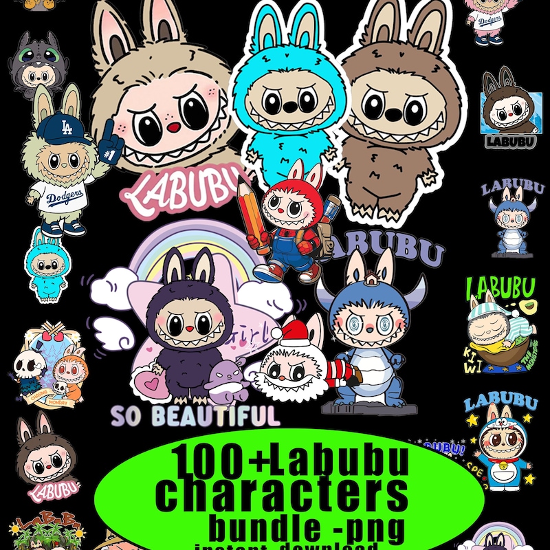 Labubu Vector - Etsy