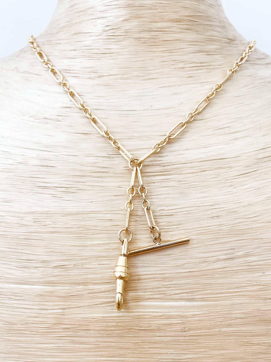 The Genevieve Chain With Swivel and T Bar-gold or Silver Toggle Bar and ...