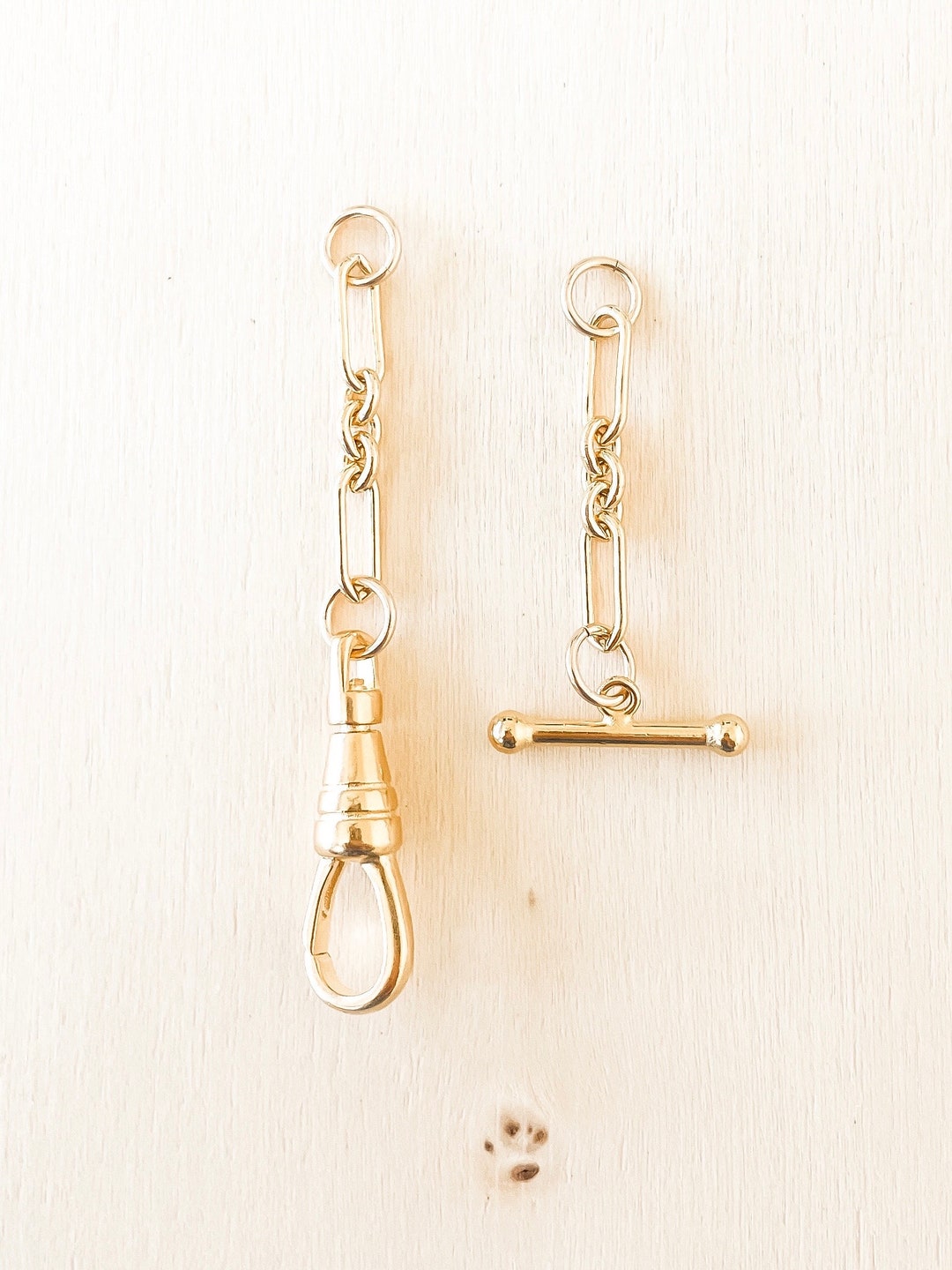 Chain Extender With Swivel Clasp and T Bar Chain Extender or Toggle Bar ...