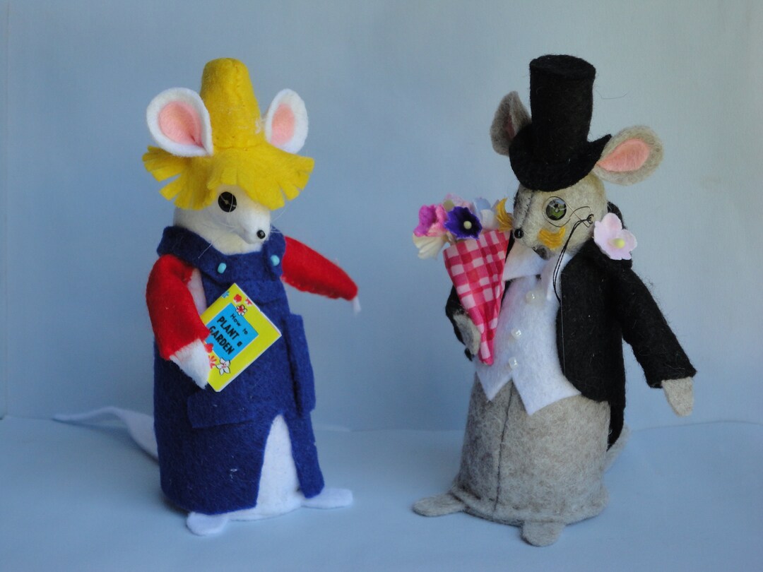 The Country Mouse & the City Mouse, Felt Mice - Etsy