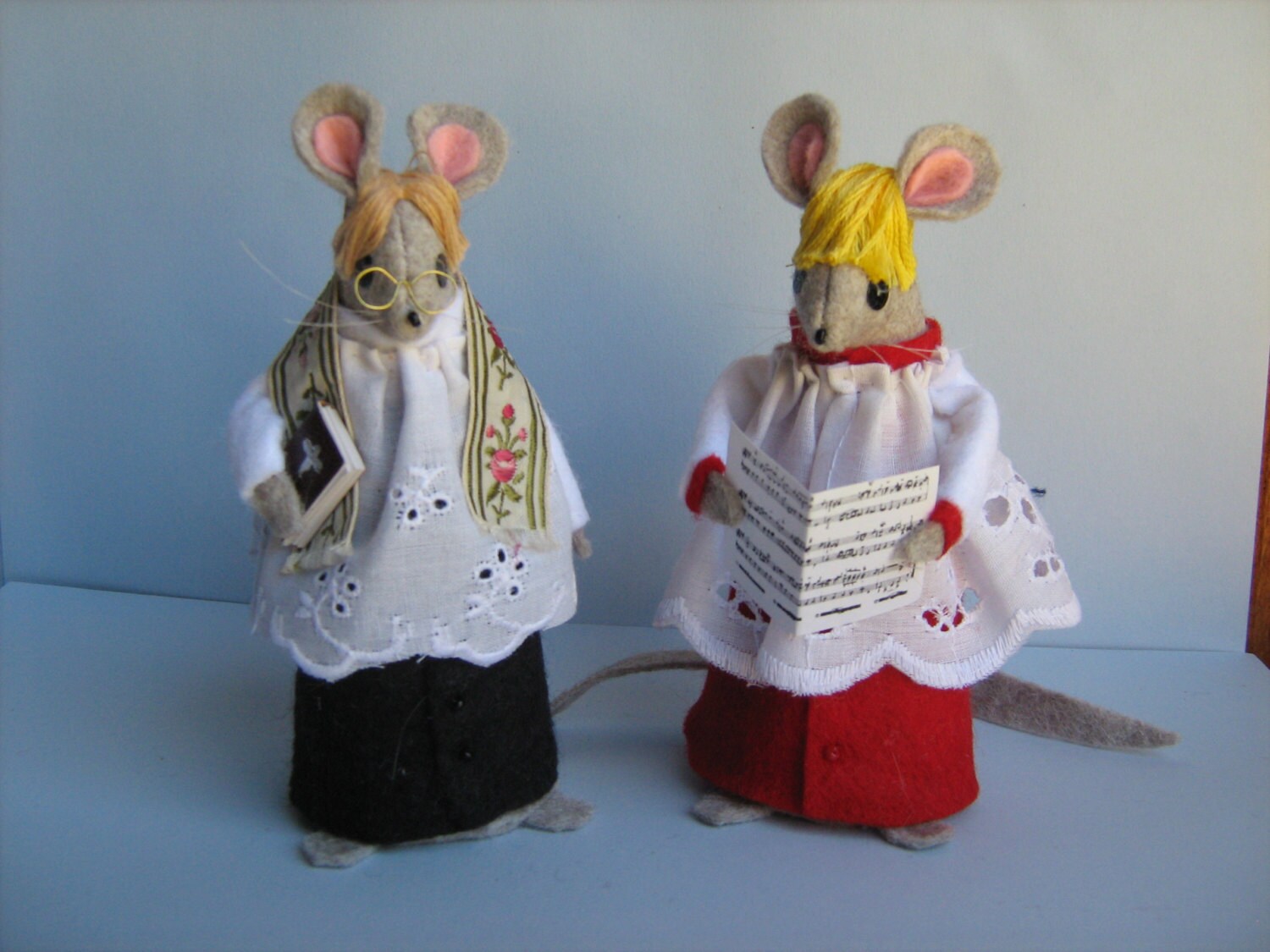 Church Mice Felt Mice Vicar Goodly & Choirboy Robin - Etsy