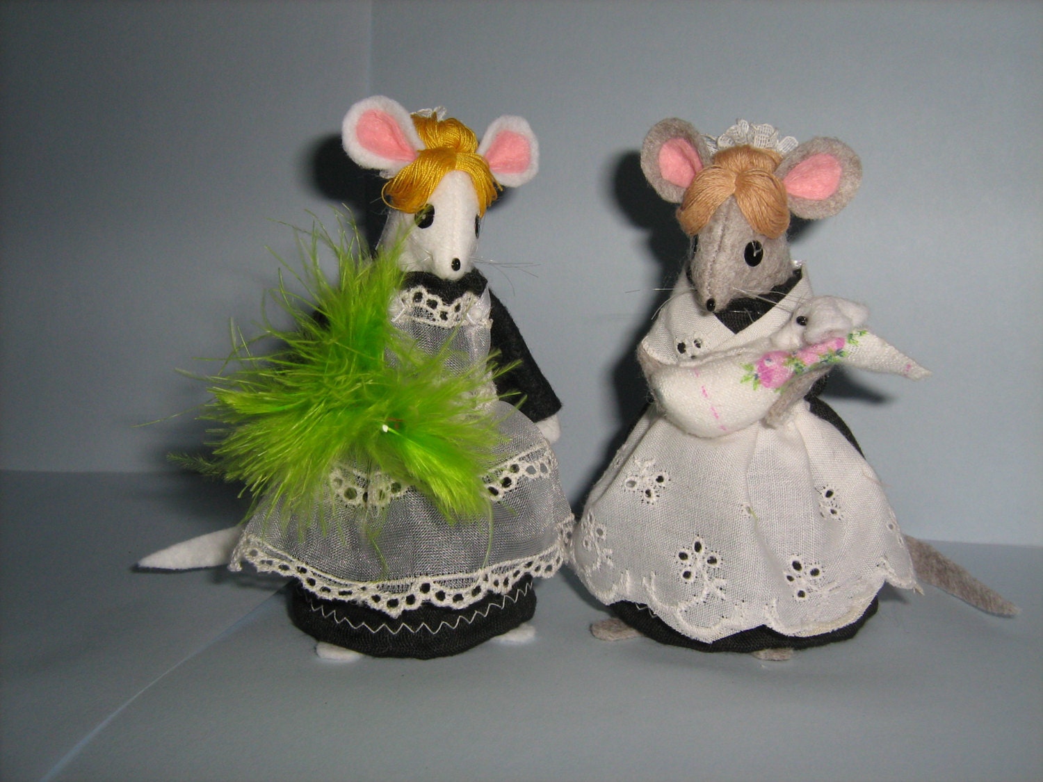 Felt Mouse Pair, Daisy the Parlor Maid & Nanny Hopkins - Etsy