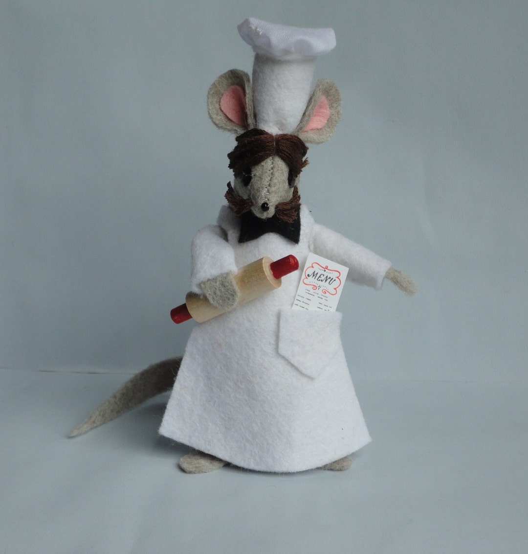 Felt Mouse French Chef Baker - Etsy