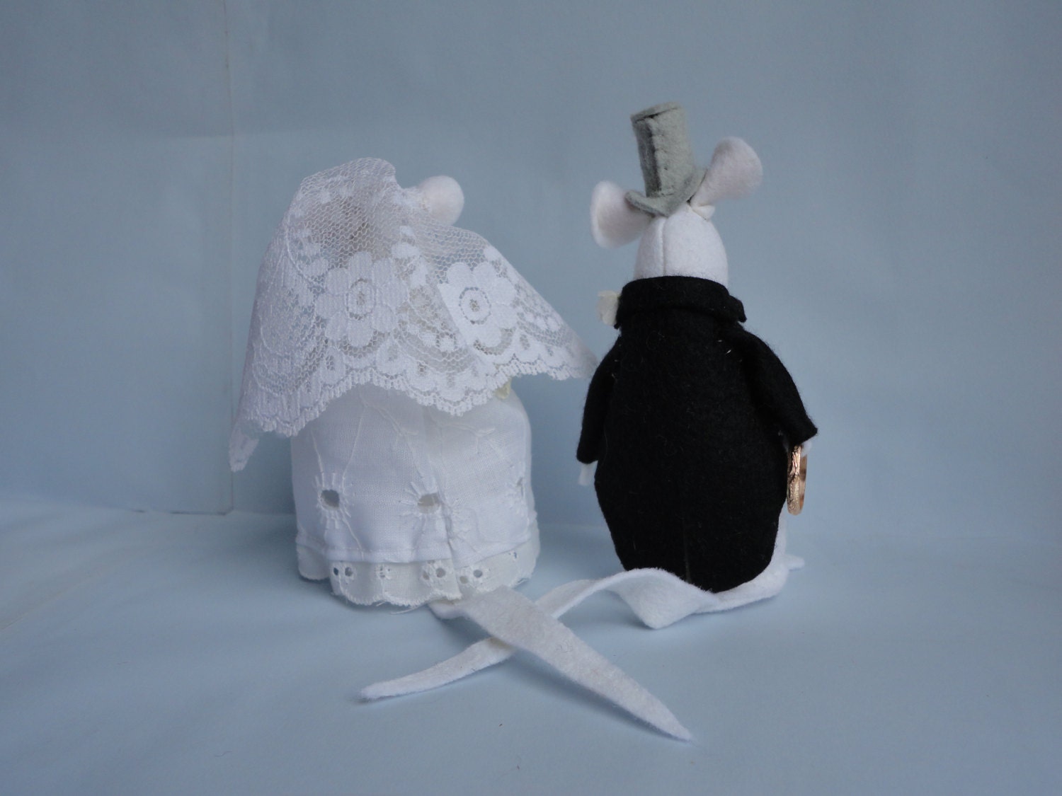 Wedding Mice Cake Topper Bride and Groom Felt Mice - Etsy