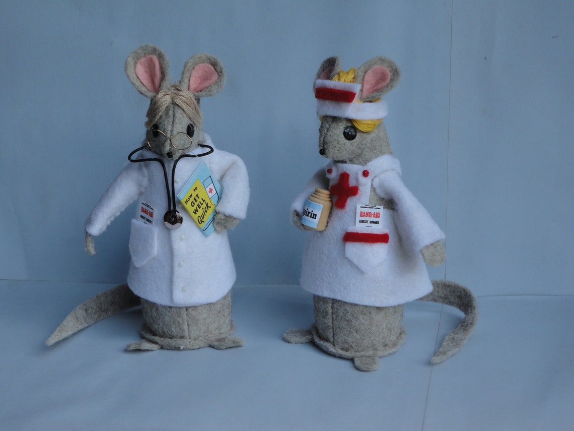 Medical Mice, Doctor & Nurse, Healthcare Heroes - Etsy