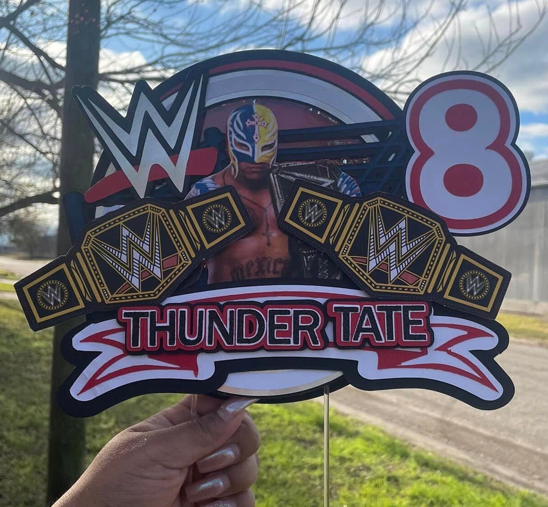 Wrestling| WWE| Cake Toppers| Made to Order With Matching Cupcake ...