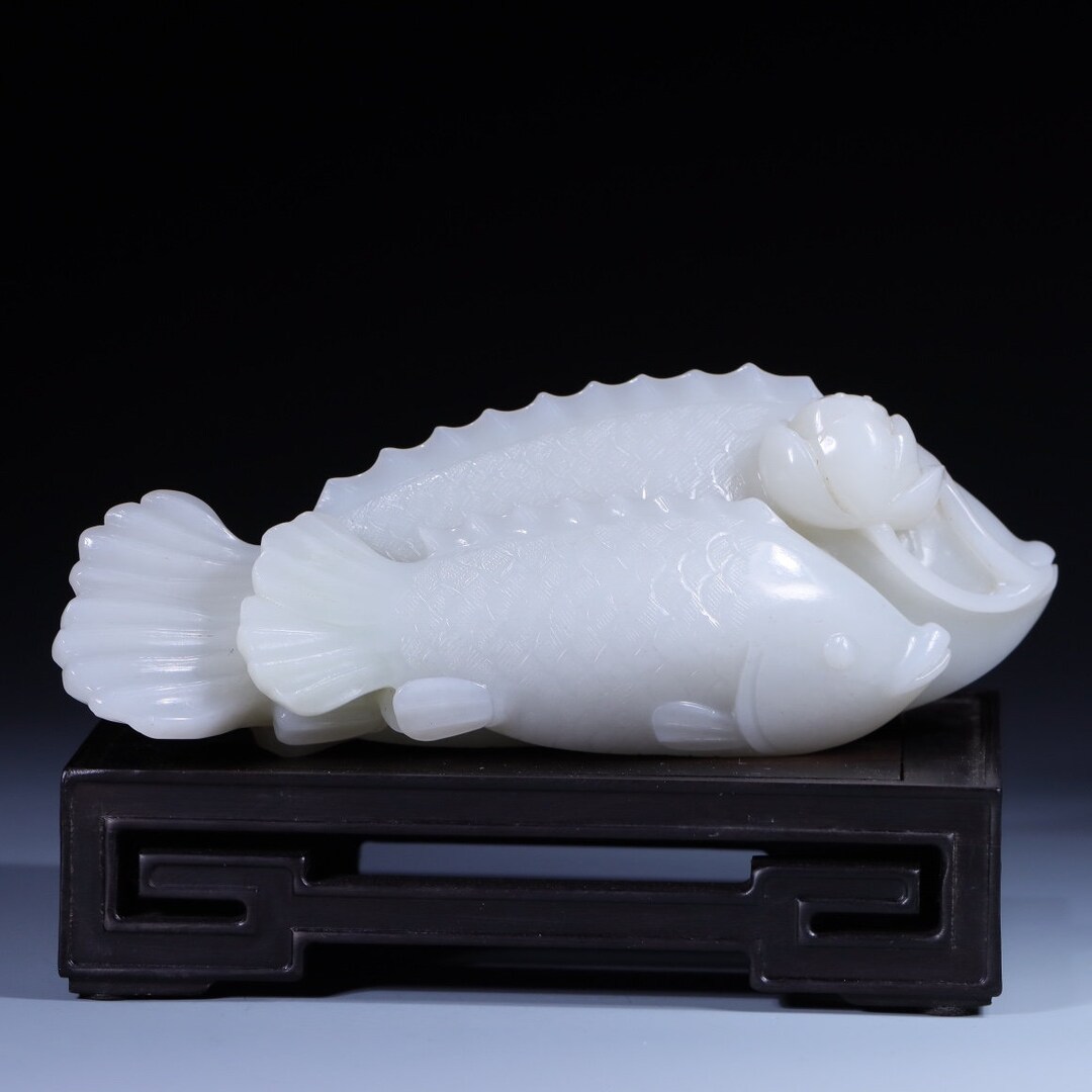 Antique Chinese Nephrite Jade Fish - Etsy