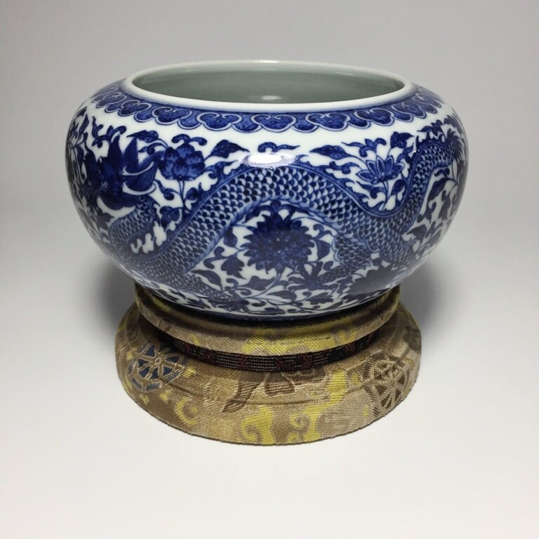 Chinese Antique Blue & White Porcelain Brush Washer 18C. - Etsy
