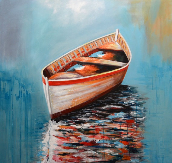 Boat Painting On Canvas Abstract Seascape Boat In The Sea Etsy boat-painting-on-canvas-abstract-seascape-boat-in-the-sea-etsy