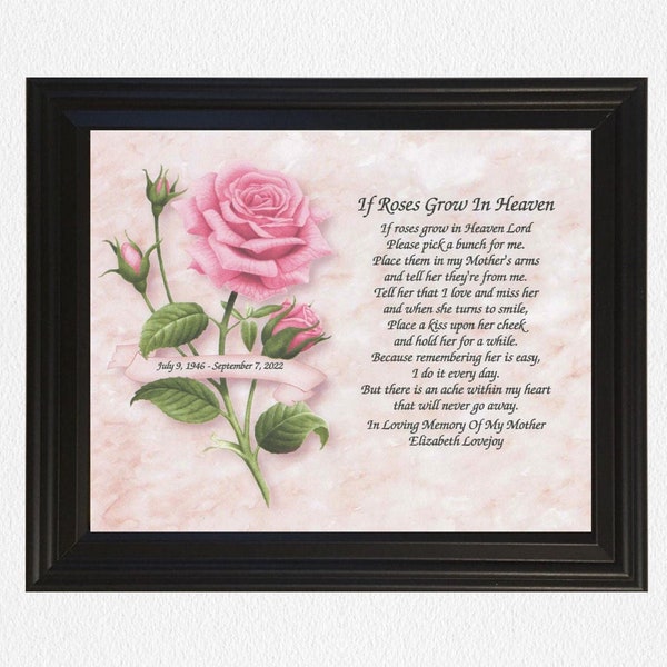 Roses Grow in Heaven - Etsy