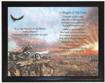 Biker Memorial Gift - Etsy