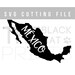 Mexico Svg File Mexico Map Svg Cutting File Cricut Svg File - Etsy