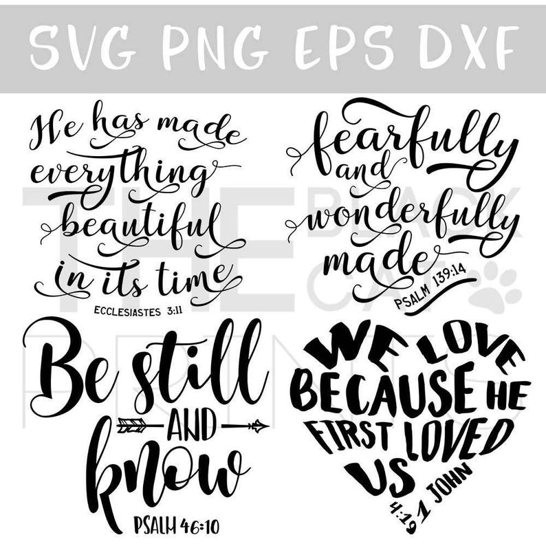 Bible Verse SVG Bundle Christian SVG Files Set SVG Cricut - Etsy