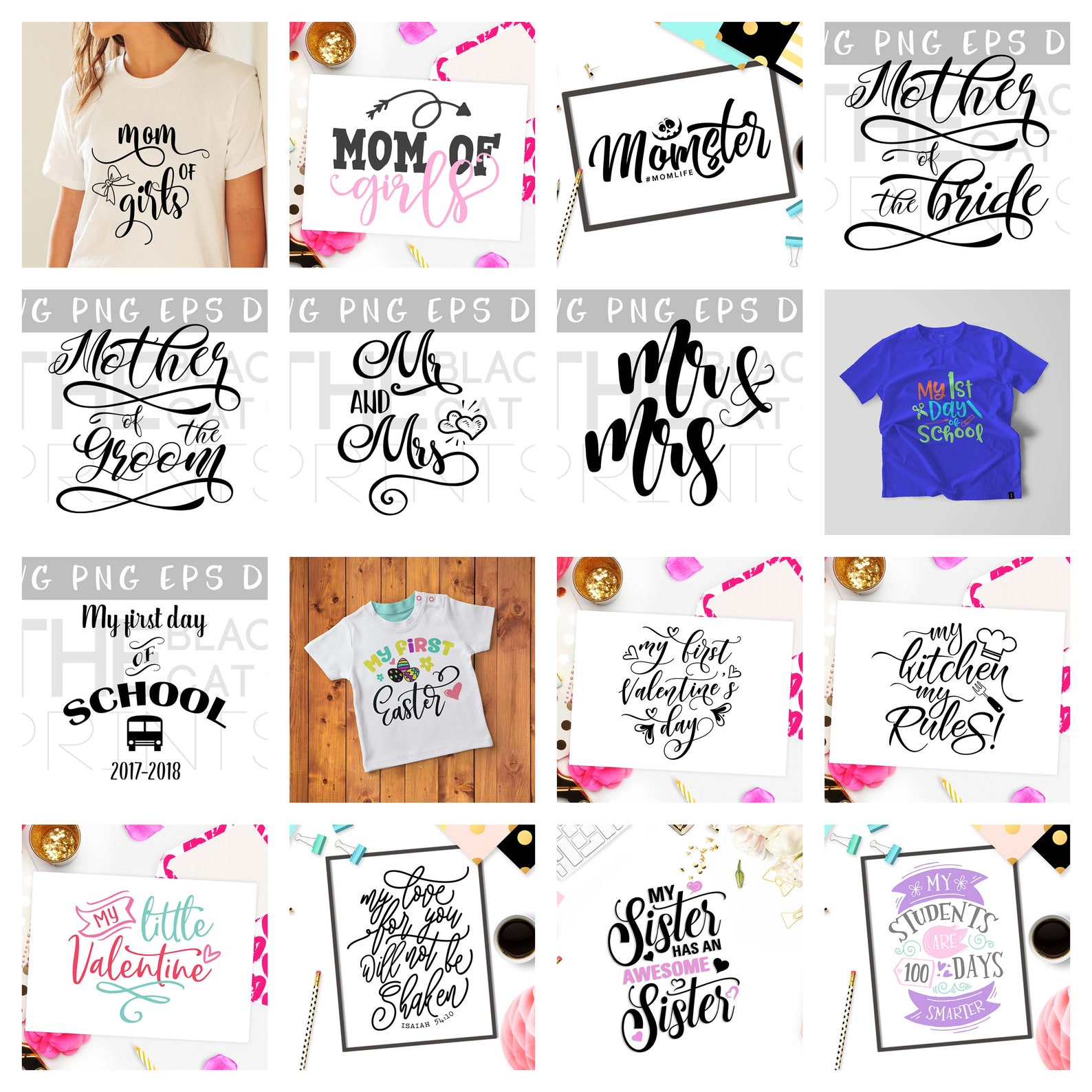 Big SVG Bundle Sale SVG Files Set Cricut Svg Iron on Sayings | Etsy