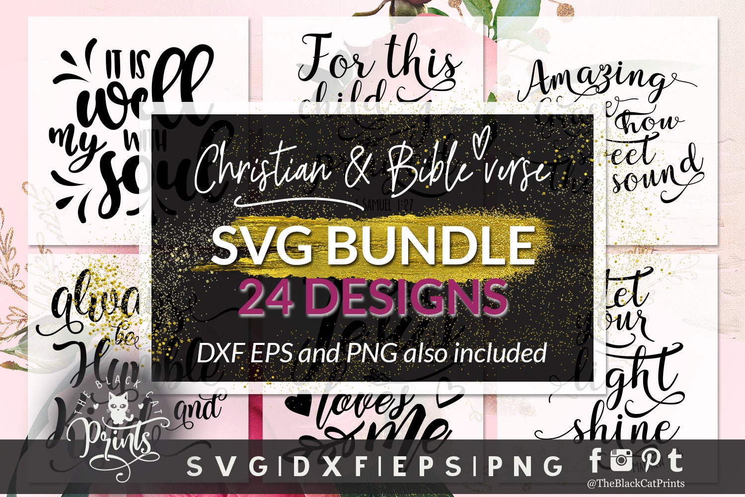 Bible verse SVG bundle Christian SVG files set SVG Cricut | Etsy