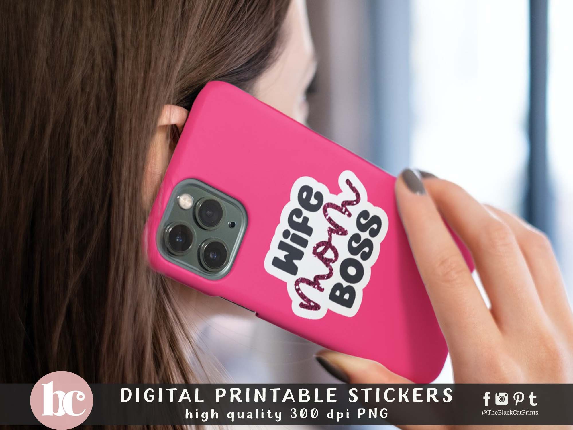 Digital Stickers Pack Mom PNG Mom Stickers Glitter Effect - Etsy