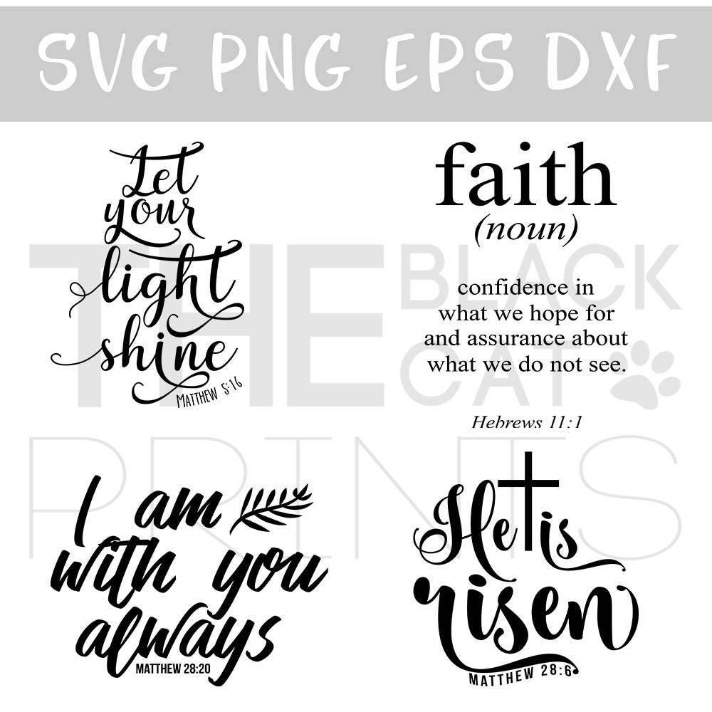Bible verse SVG bundle Christian SVG files set SVG Cricut | Etsy