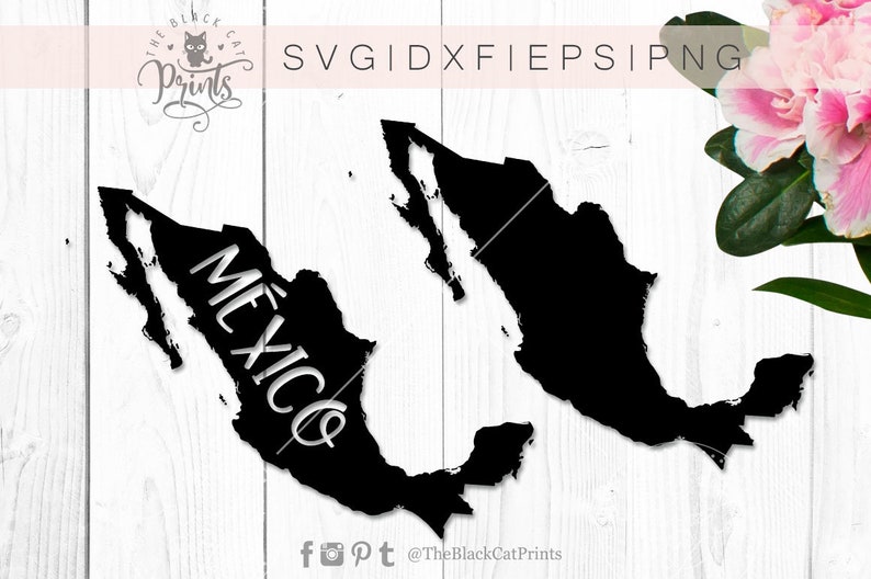 Mexico Svg File Mexico Map Svg Cutting File Cricut Svg File - Etsy