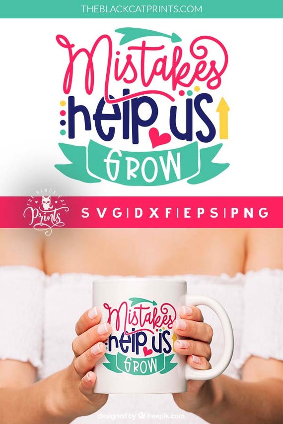 Papercraft Mistakes Help Us Grow svg cutting file Back to school svg ...