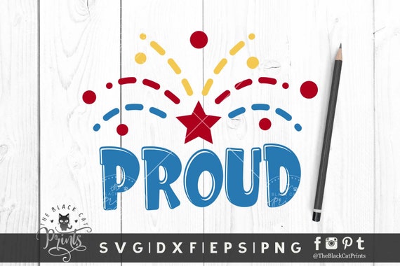 Proud Svg Cut File for Cricut Silhouette Cutting Machines - Etsy