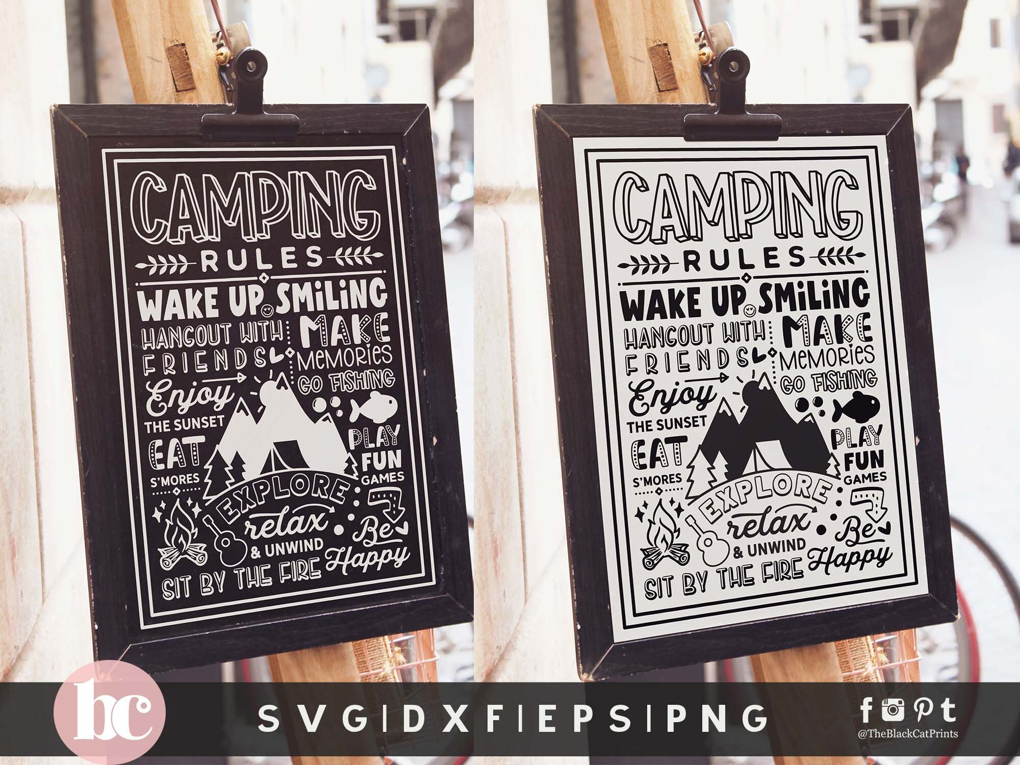 Camping Rules Svg Camping Sign Svg Camping Rules Sign - Etsy Australia