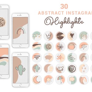 Instagram Story Highlight Icons Boho Instagram Story Covers Social ...
