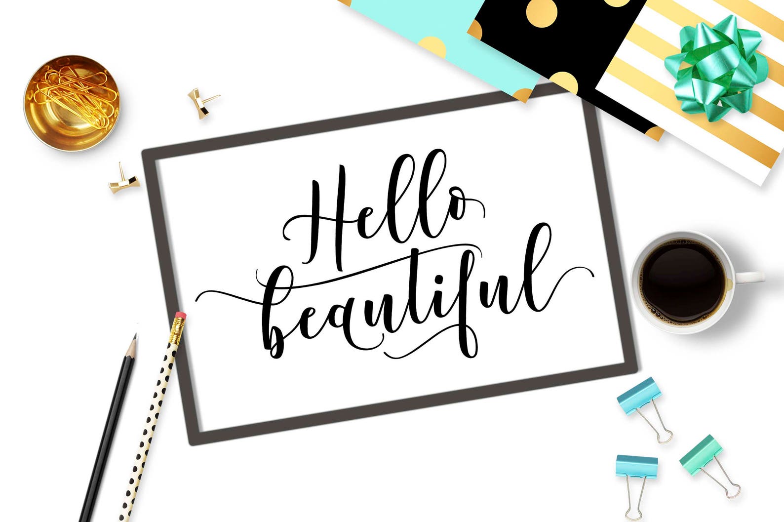 Hello Beautiful Svg File for Cricut Cutting File Iron on - Etsy