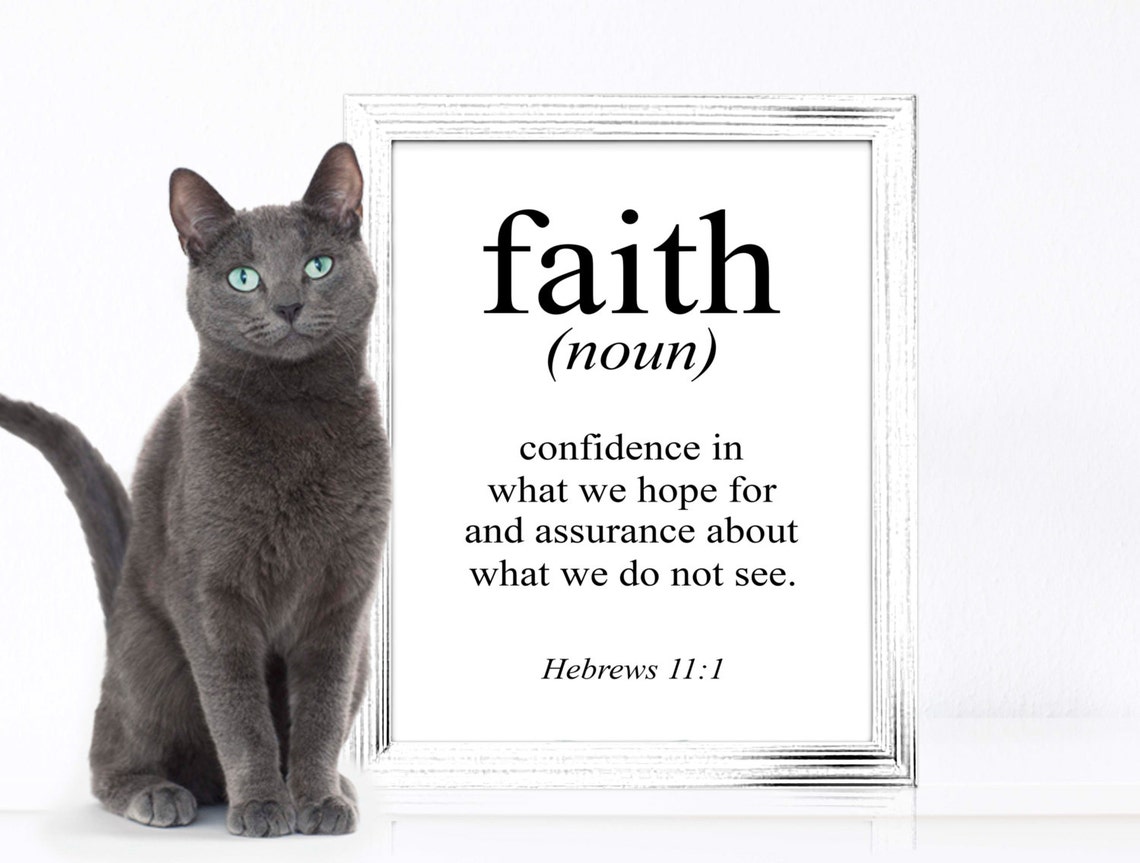 Faith Definition Art Print Wall Decor Definition Print Faith | Etsy