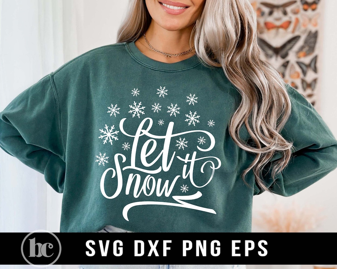 Let It Snow SVG PNG | Christmas Svg | Christmas Sign Svg | Merry ...