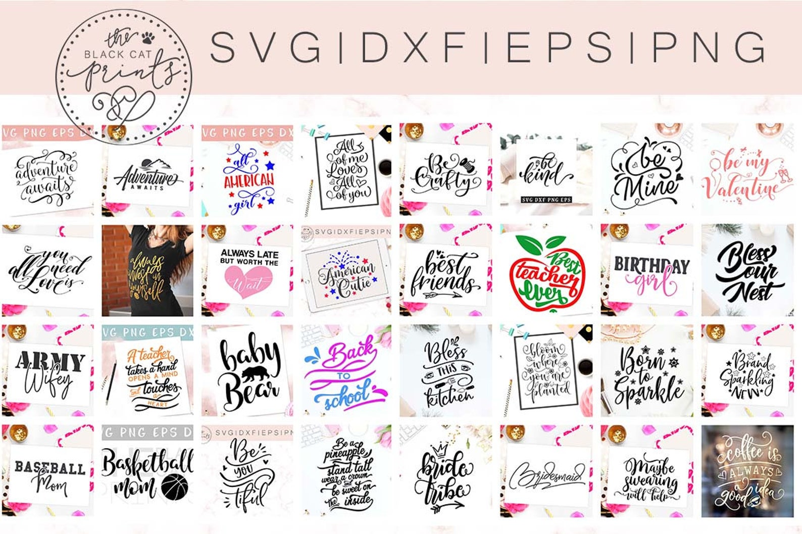 Big SVG Bundle Sale SVG Files Set Cricut Svg Iron on Sayings | Etsy