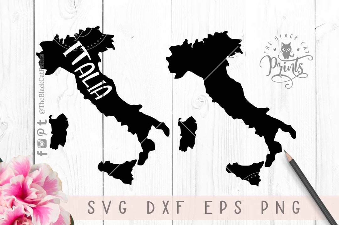 Italia Svg File Italy Map Svg Cutting File Cricut Svg File Map - Etsy