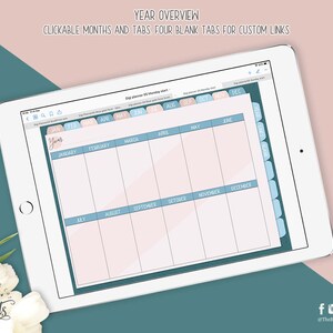 Undated Hyperlinked Digital Planner Goodnotes Notability Bulet - Etsy