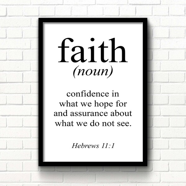 Faith Poster - Etsy