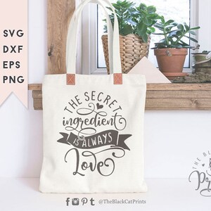 The Secret Ingredient is Love Svg Kitchen Svg Cut File for - Etsy