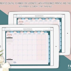 Undated Hyperlinked Digital Planner Goodnotes Notability Bulet - Etsy